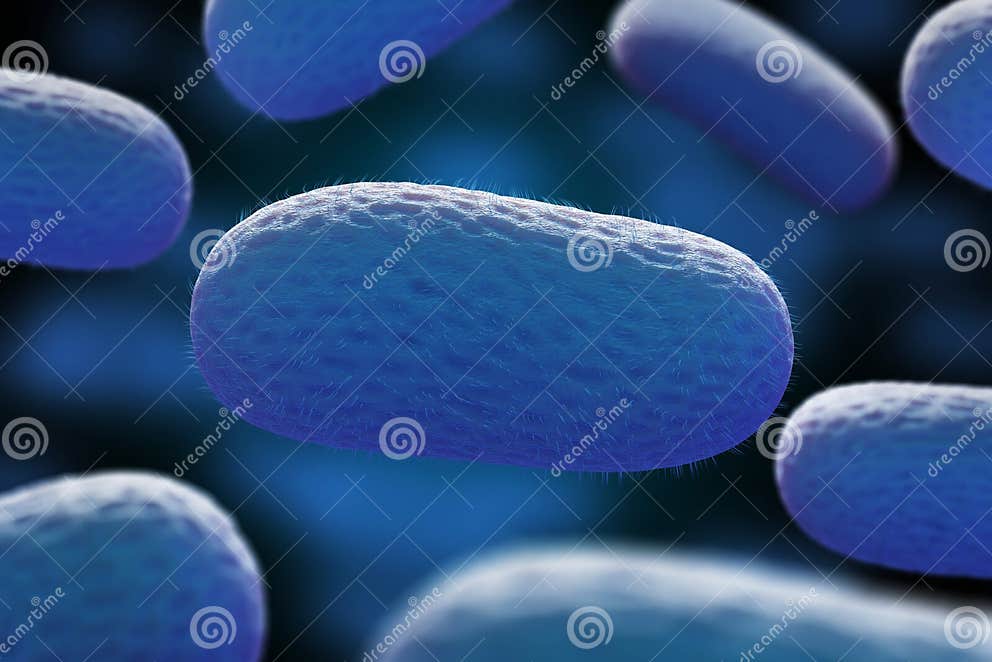 Microscopic View of Bacillus Bacteria. 3d Illustration Stock ...
