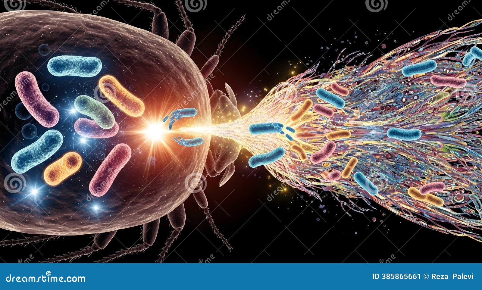 Bacteria Attacking The Immune System Royalty-Free Stock Photography ...