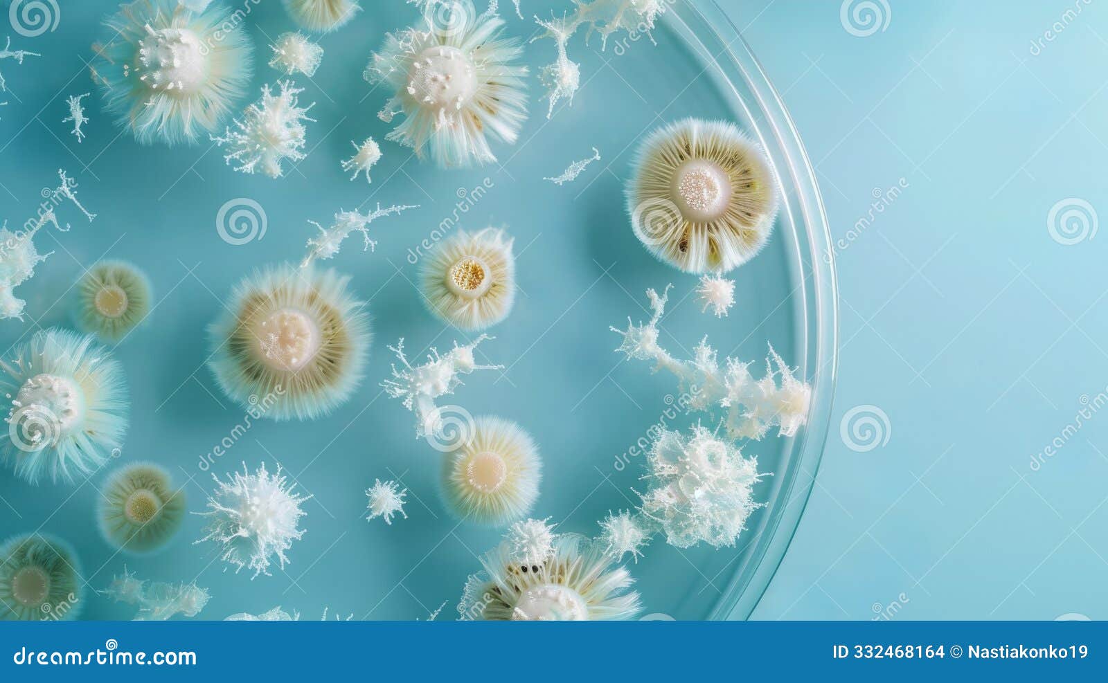 Microscopic View of Bacteria Colonies in Petri Dish, Laboratory Science ...