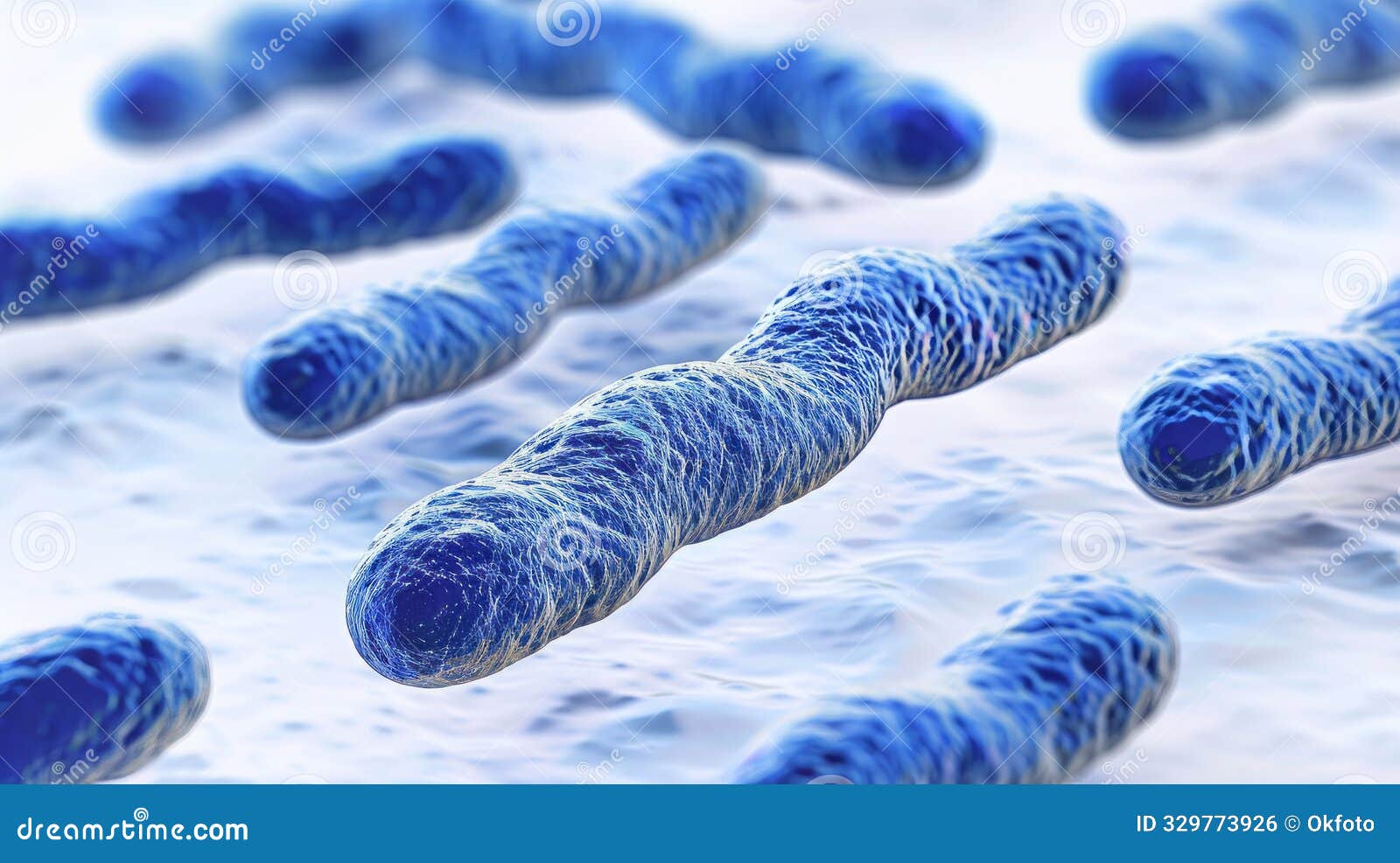 Microscopic View of Bacteria Colonizing a Surface Stock Photo - Image ...