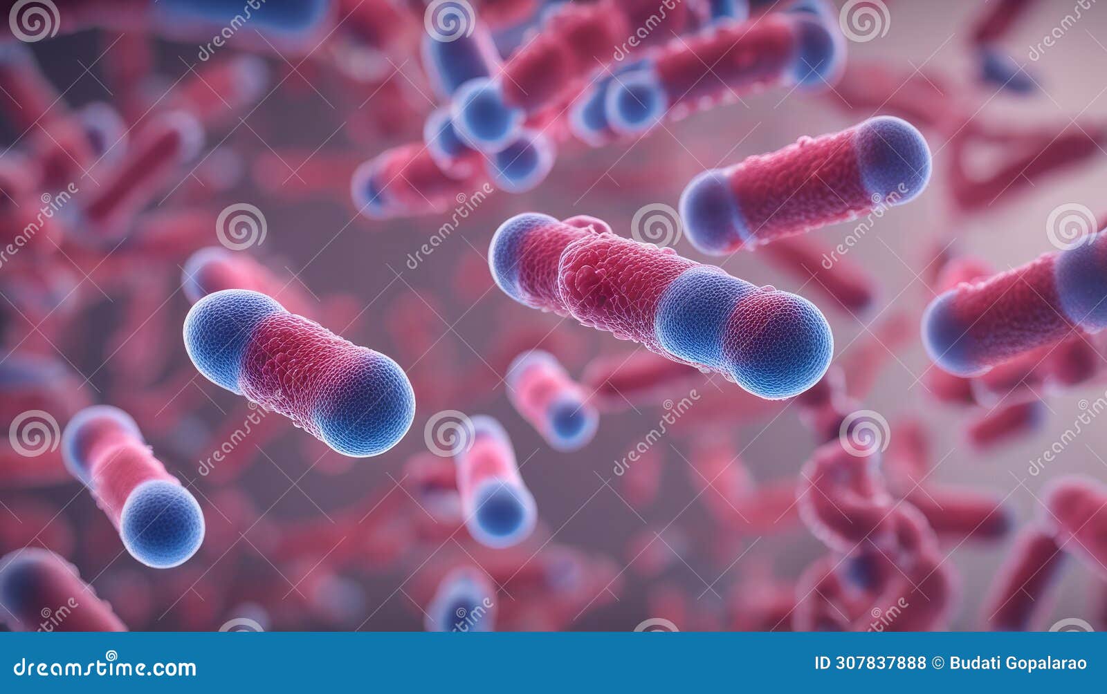 Microscopic View of Bacteria, a Common Cause of Infections Stock ...