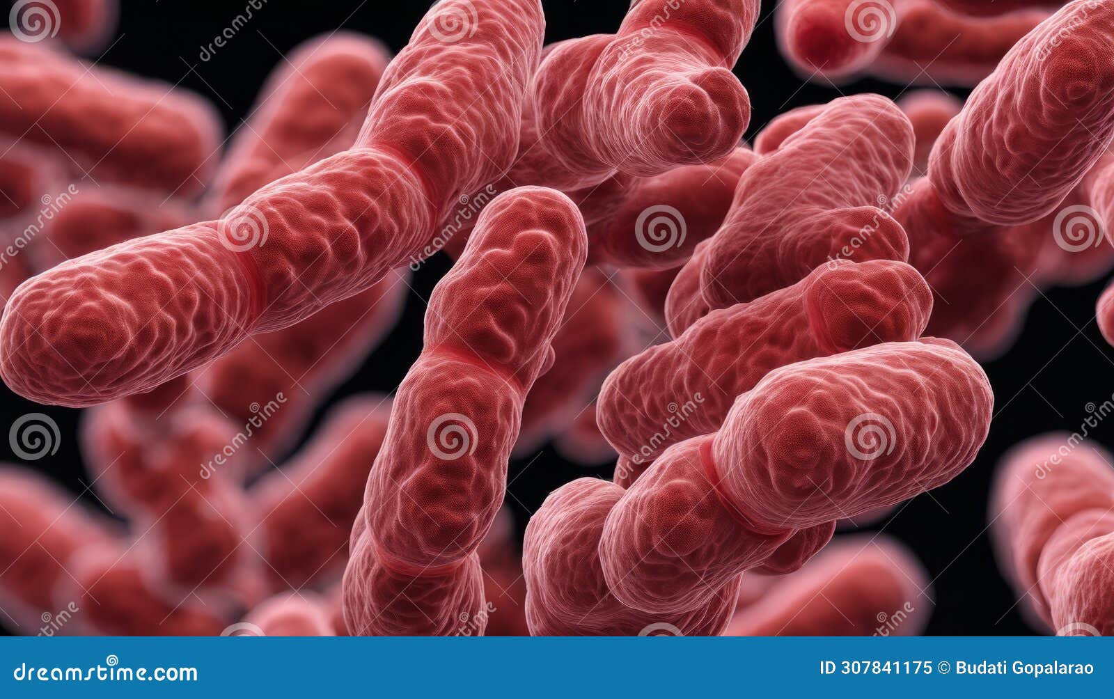 Microscopic View of Bacteria, a Common Cause of Infections Stock ...