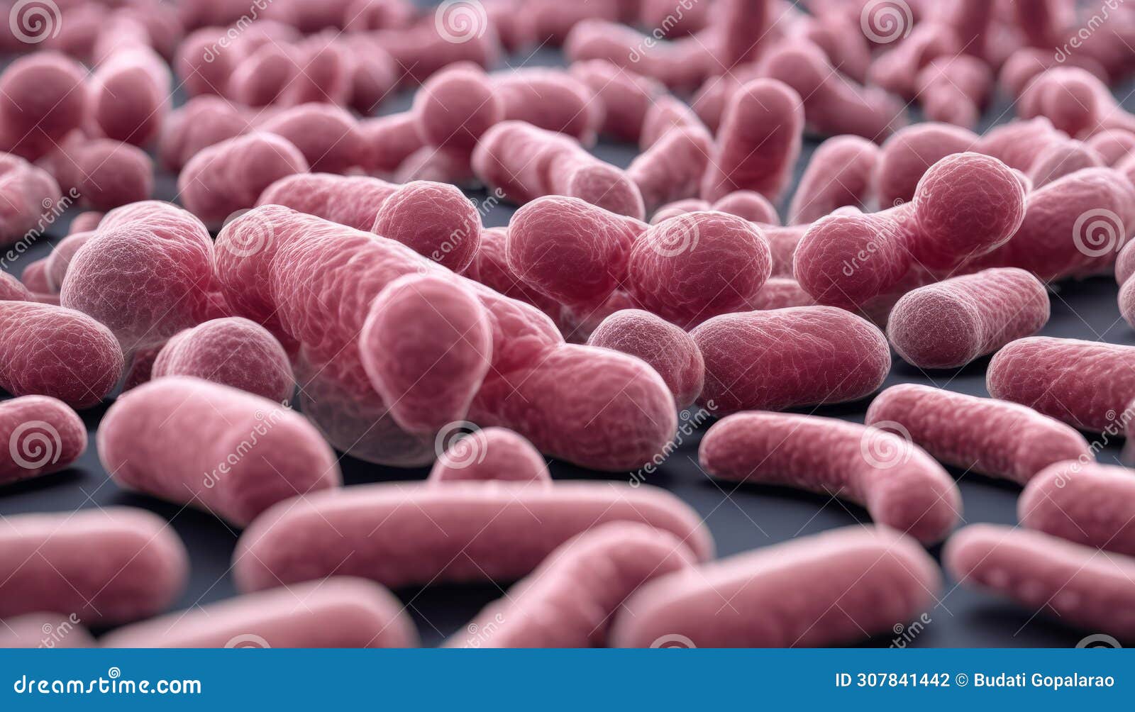 Microscopic View of Bacteria, a Common Cause of Infections Stock ...