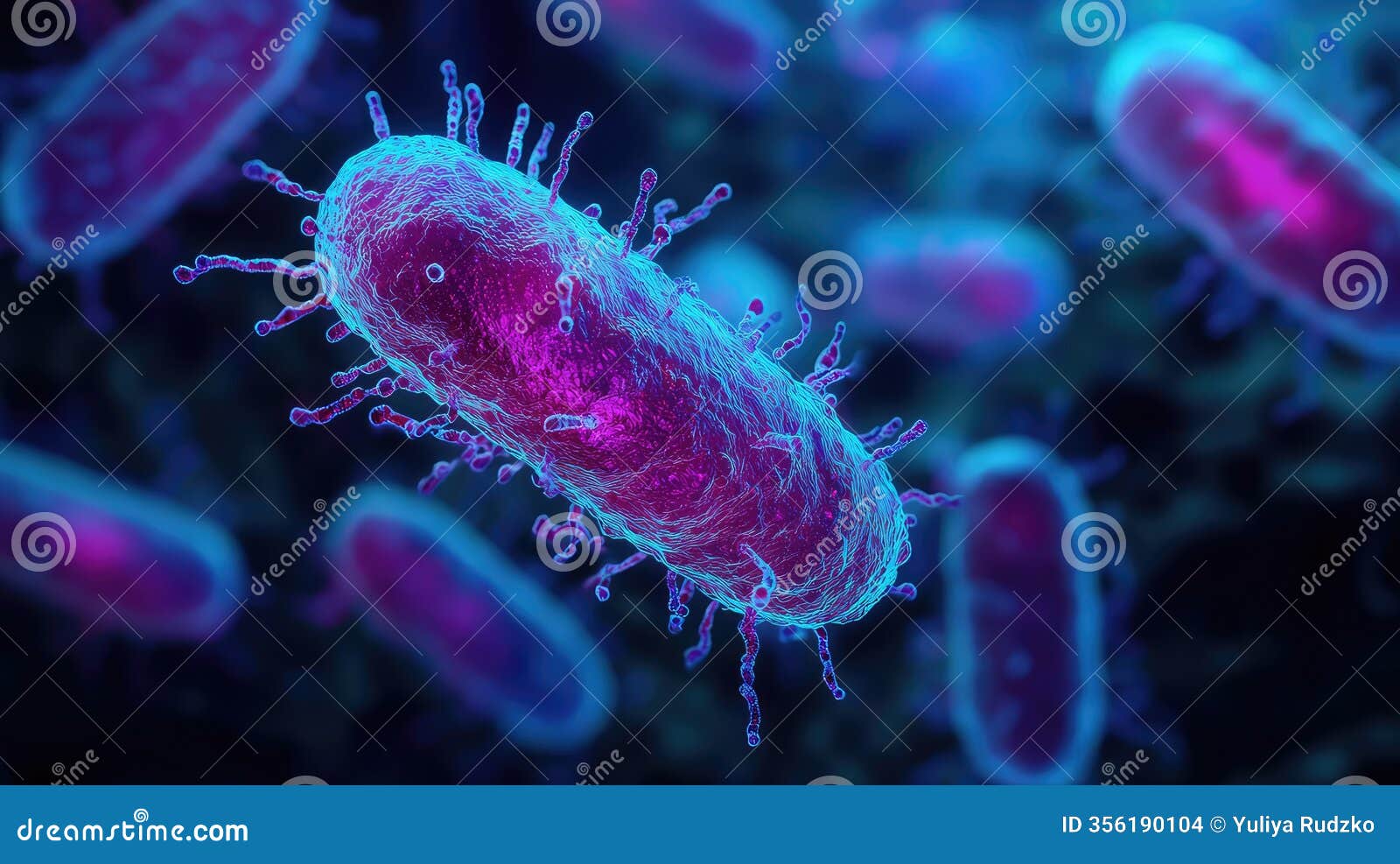 Microscopic View of Bacteria, Germs, Microorganisms, and Virus Cells ...