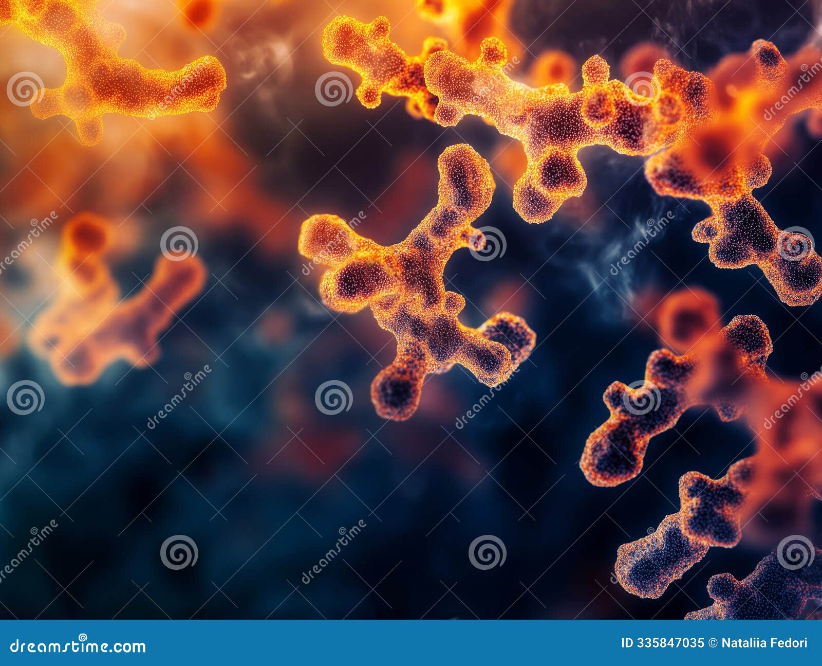 A Microscopic View of Bacteria Spreading, Likely through Coughing Stock ...