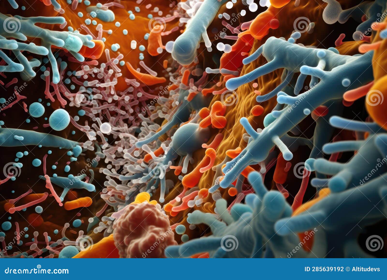 Microscopic View of Bacteria Used in Microbial Fuel Cells Stock Photo ...