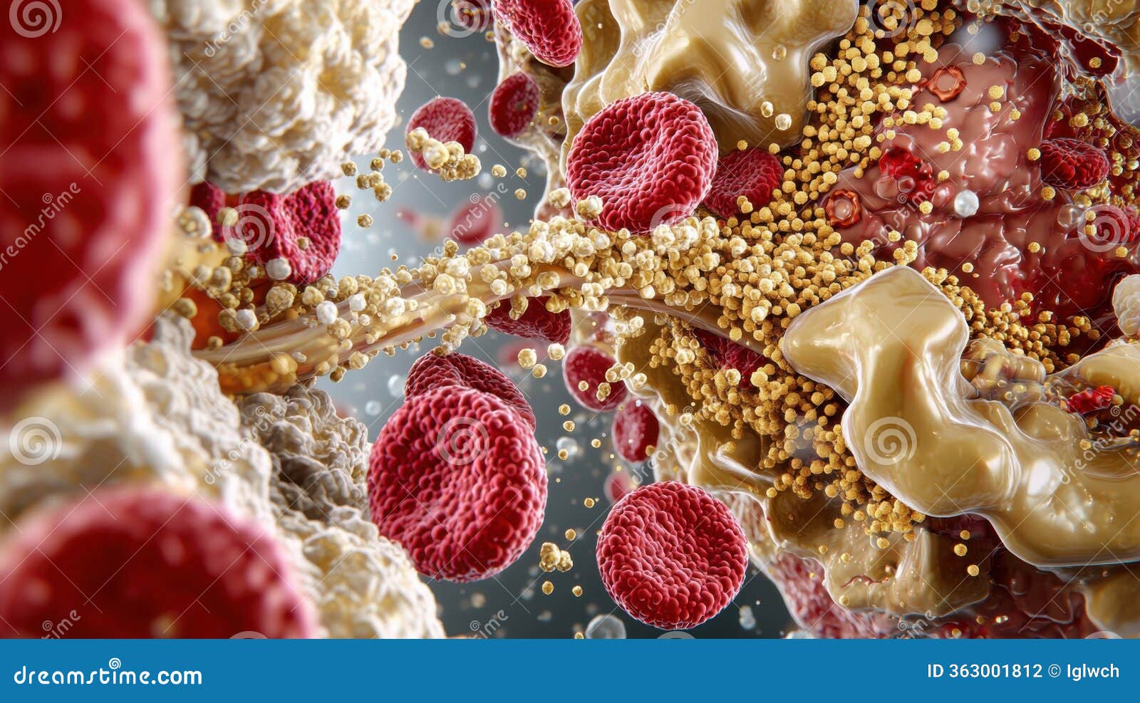 Microscopic View of Blood Platelets Clumping during the Clotting ...