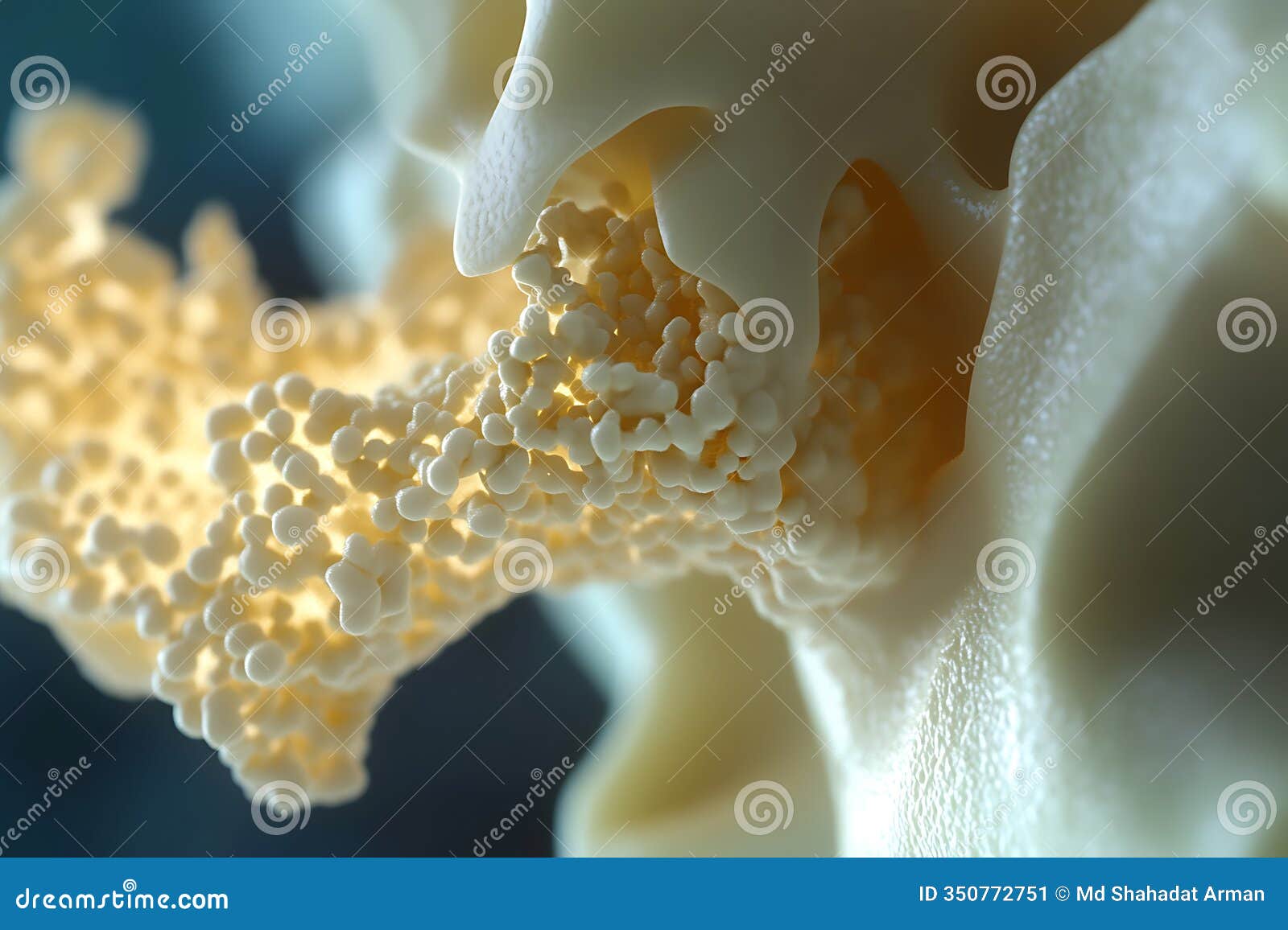Microscopic View Of Bone Structure Stock Image | CartoonDealer.com ...