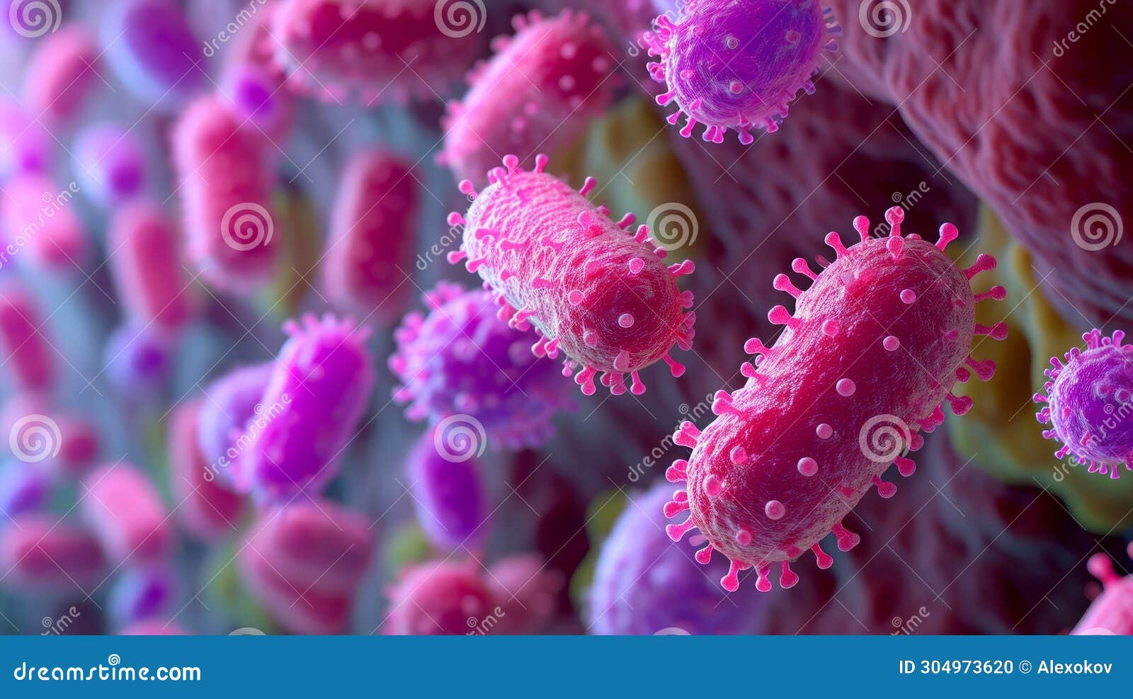 Microscopic View of Campylobacter Jejuni Bacteria AI Generated Stock ...
