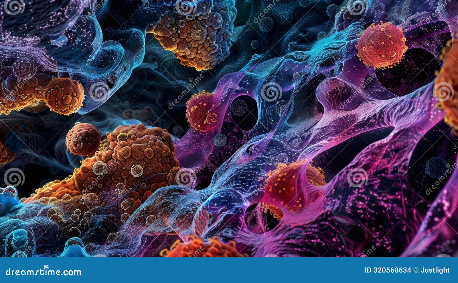Microscopic View of CAMs on the Surface of a Cancer Cell Contributing ...