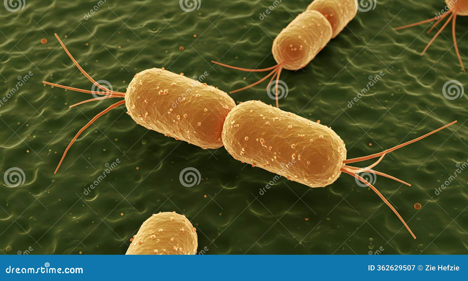 Microscopic View of Caulobacter Crescentus Bacteria: a Detailed SEM ...