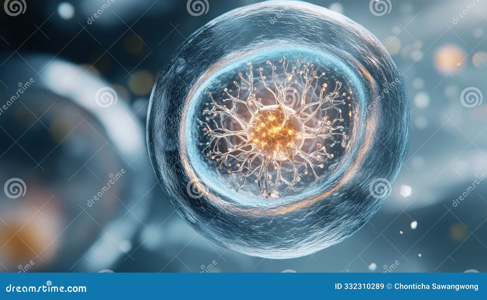 A Microscopic View of a Cell with a Complex Internal Structure ...