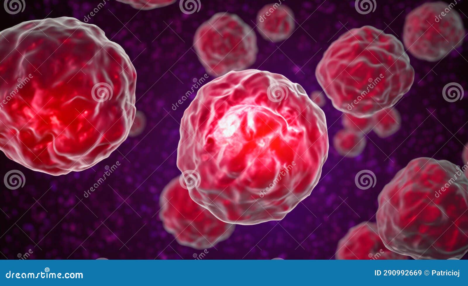 A Microscopic View of a Cell. Stock Illustration - Illustration of ...