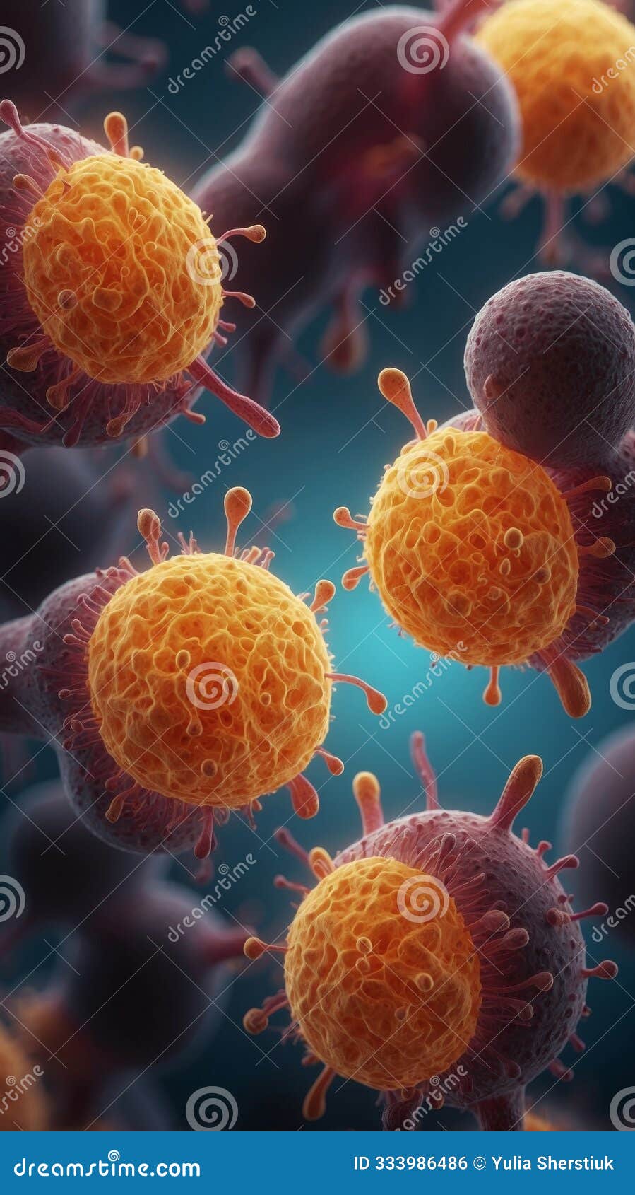 Microscopic View Of A Cell Dividing Showing Cell Division And ...