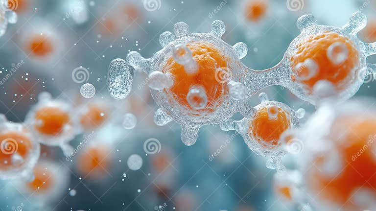 Microscopic View of Cells. Cellular Aging, Oxidative Stress Visualized ...