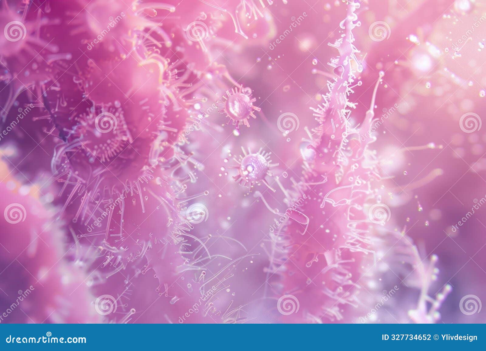 Microscopic View of Cells Dividing and Multiplying Stock Illustration ...