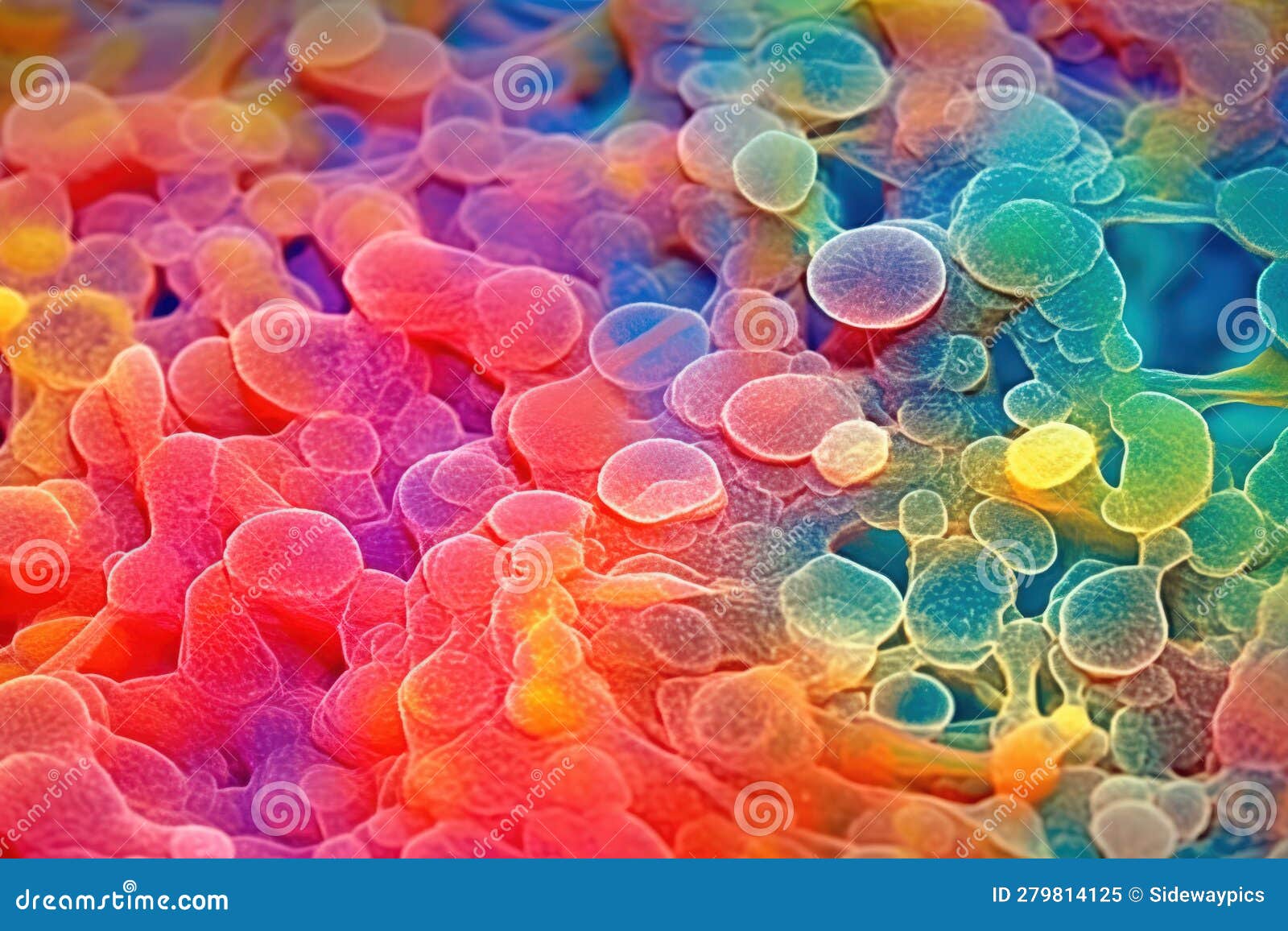Microscopic View of Cells - Generative AI Stock Illustration ...