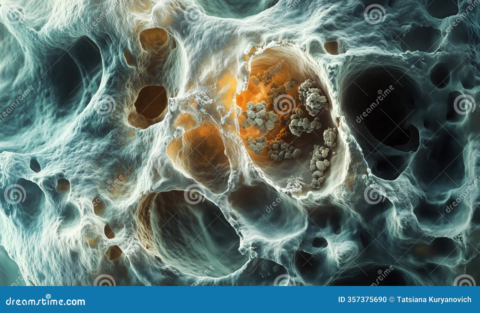 Microscopic View of Cellular Structures, Intricate Details of Organic ...
