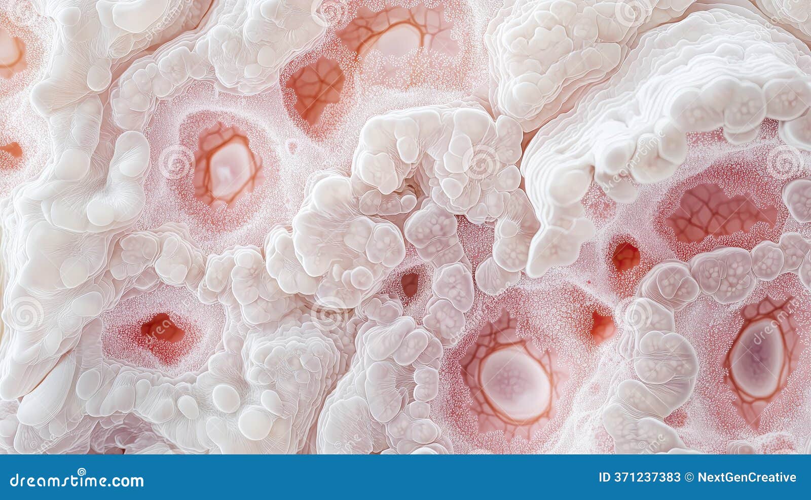 Microscopic View Of Ciliated Epithelial Cells Lining The Trachea Stock ...