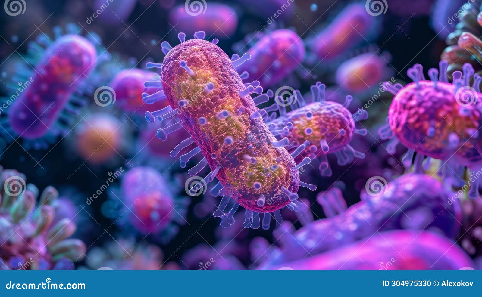 Microscopic View of Citrobacter Freundii Bacteria AI Generated Stock ...