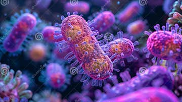 Microscopic View of Citrobacter Freundii Bacteria AI Generated Stock ...
