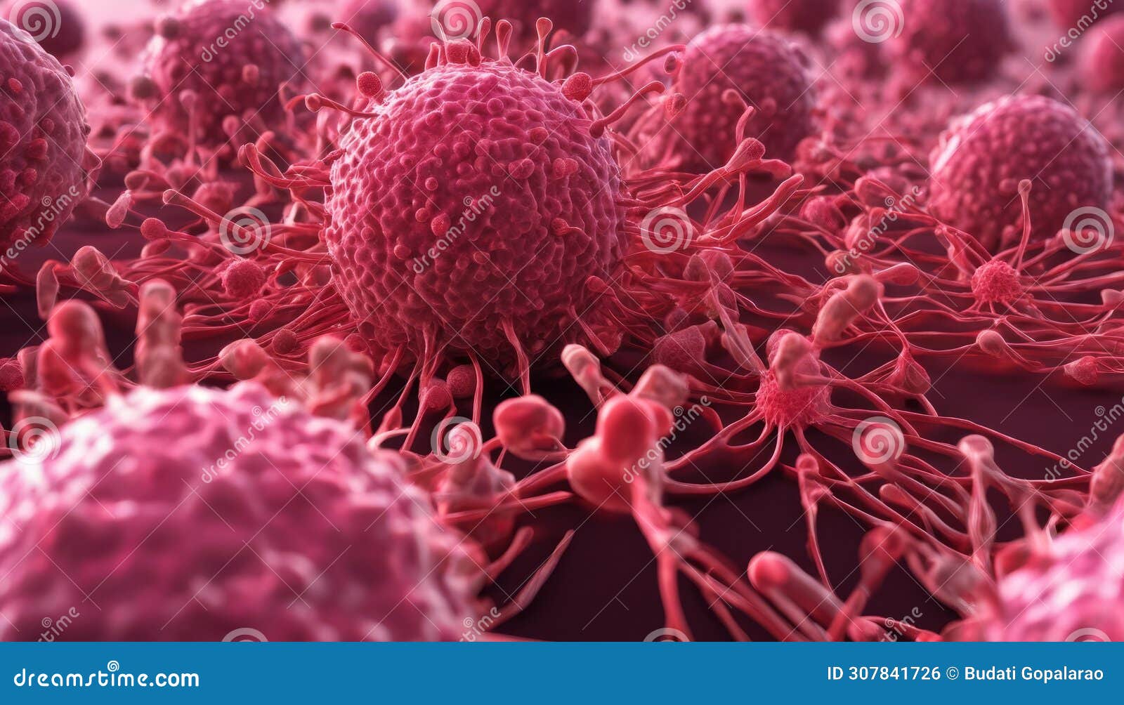 Microscopic View of a Cluster of Cells, Possibly Bacteria or Viruses ...