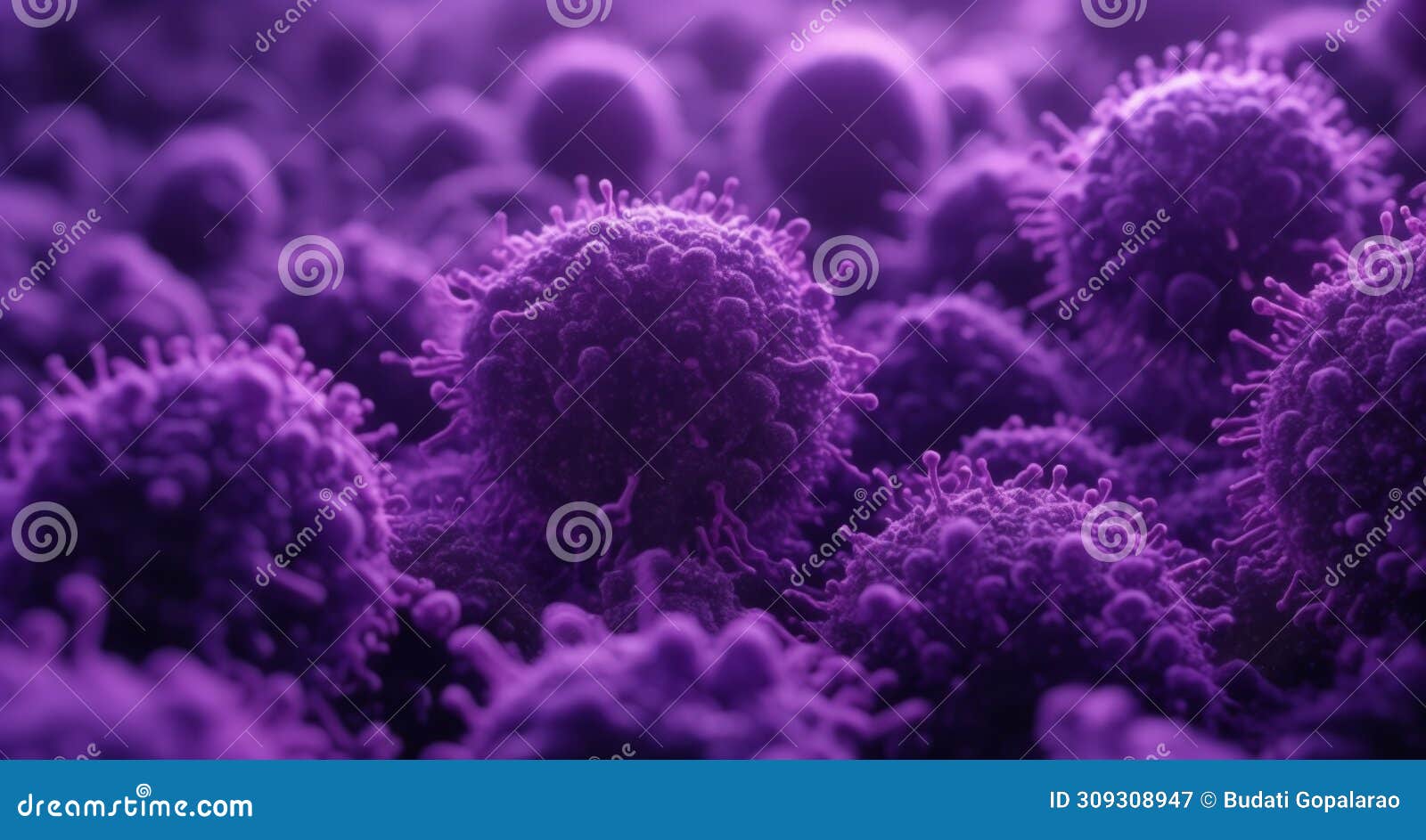 Microscopic View of a Cluster of Cells, Possibly Bacteria or Viruses ...