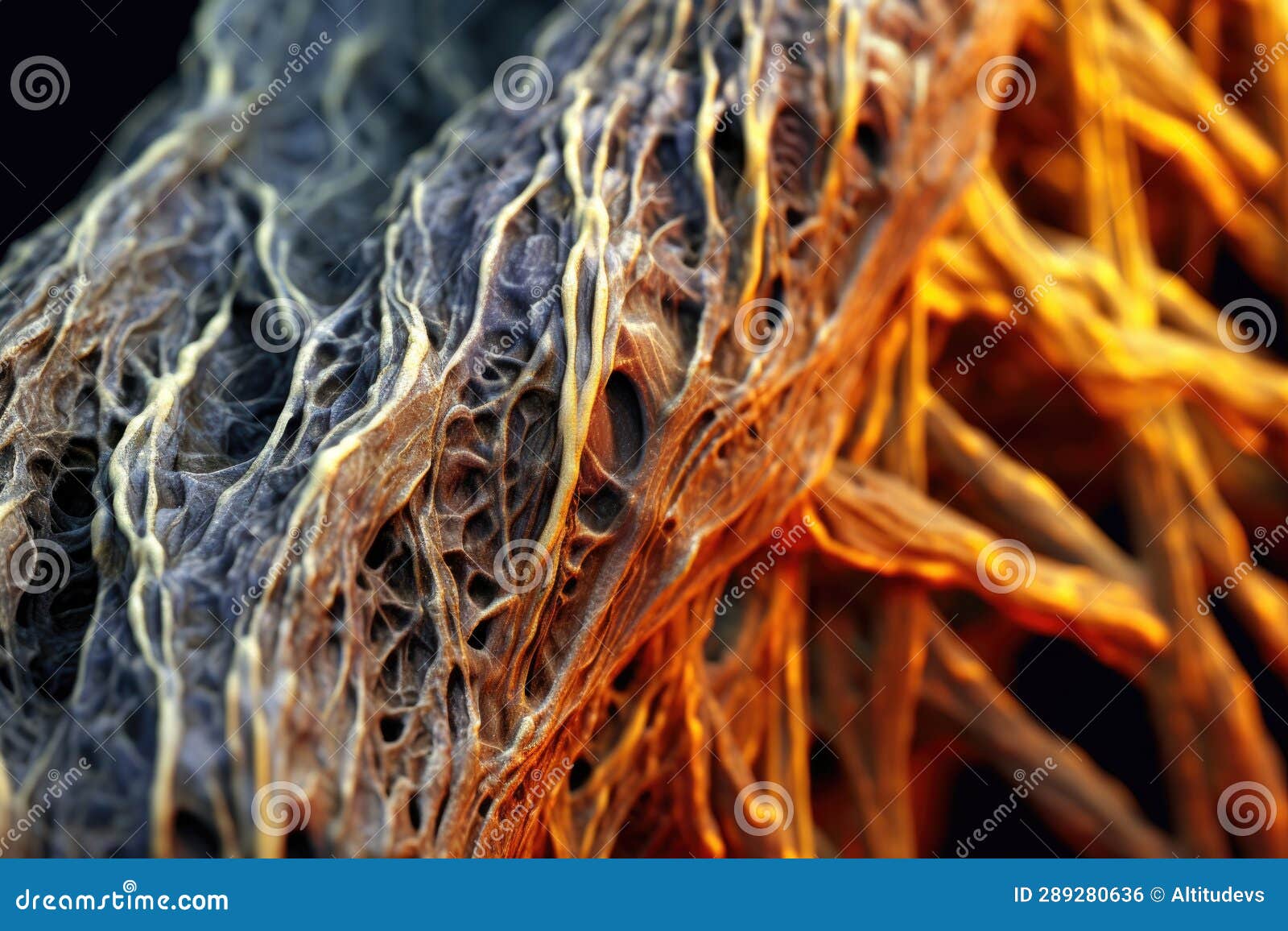 Microscopic View of Collagen Fibers in Healing Bone Stock Photo - Image ...