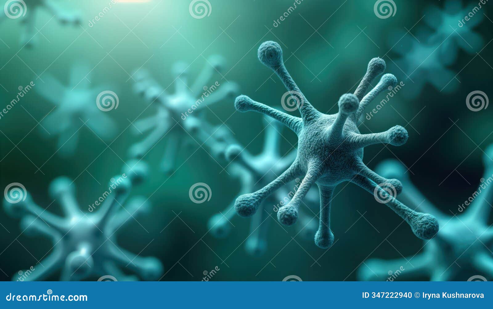 Microscopic View of Complex Molecular Structures. Detailed Illustration ...