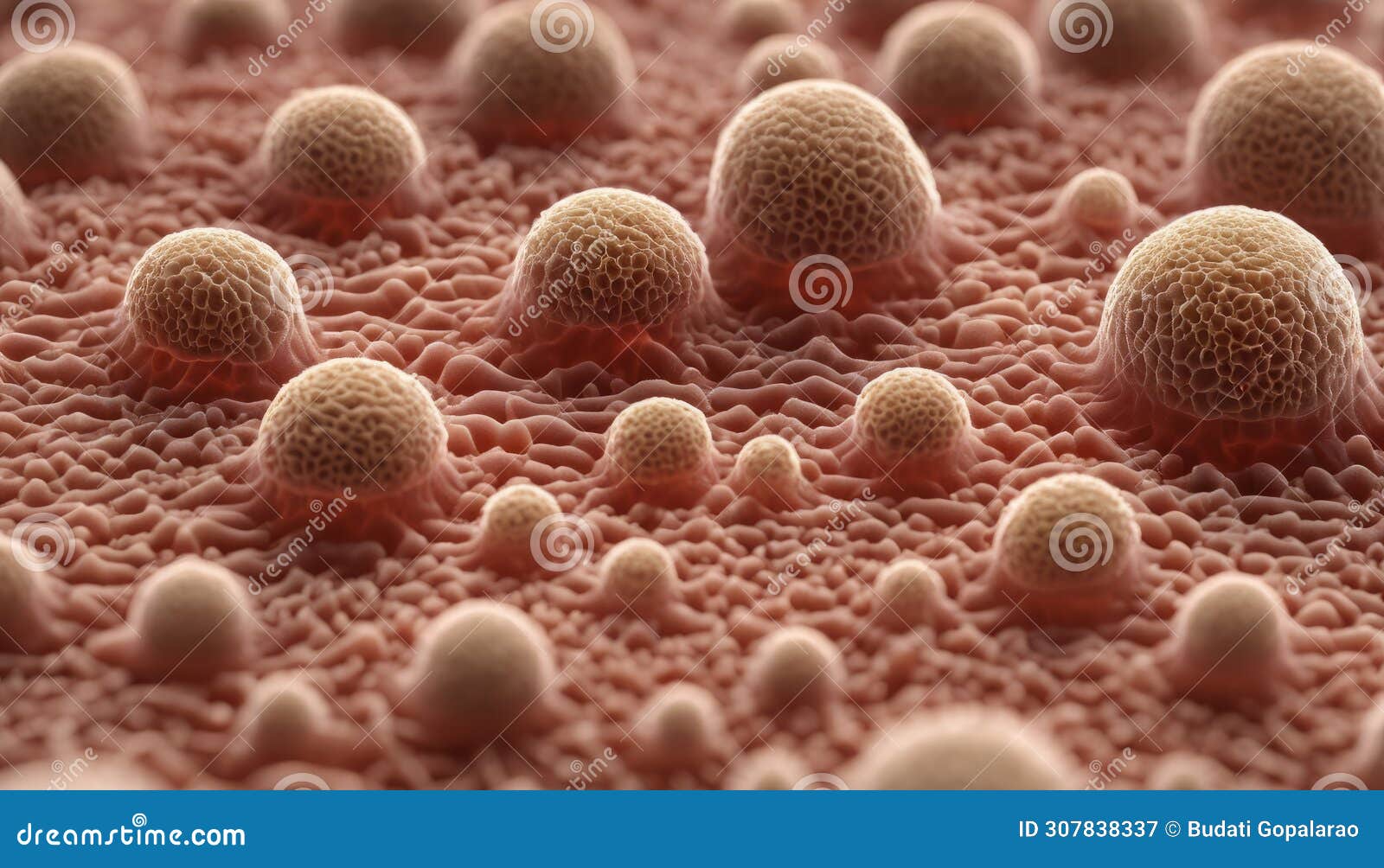 Microscopic View of a Coral-like Structure, Possibly a Biological ...