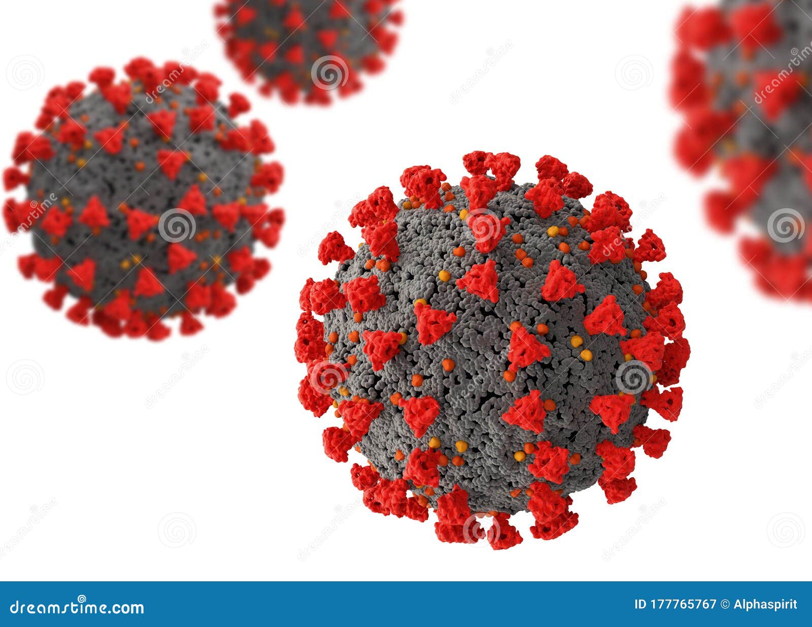 Enlargement of the Virus Sars Cov 2 Guilty of Covid 19 Disease. 3d ...