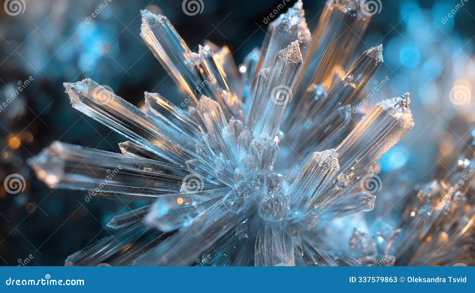 Microscopic View of a Crystal Formation, Showcasing the Perfect ...