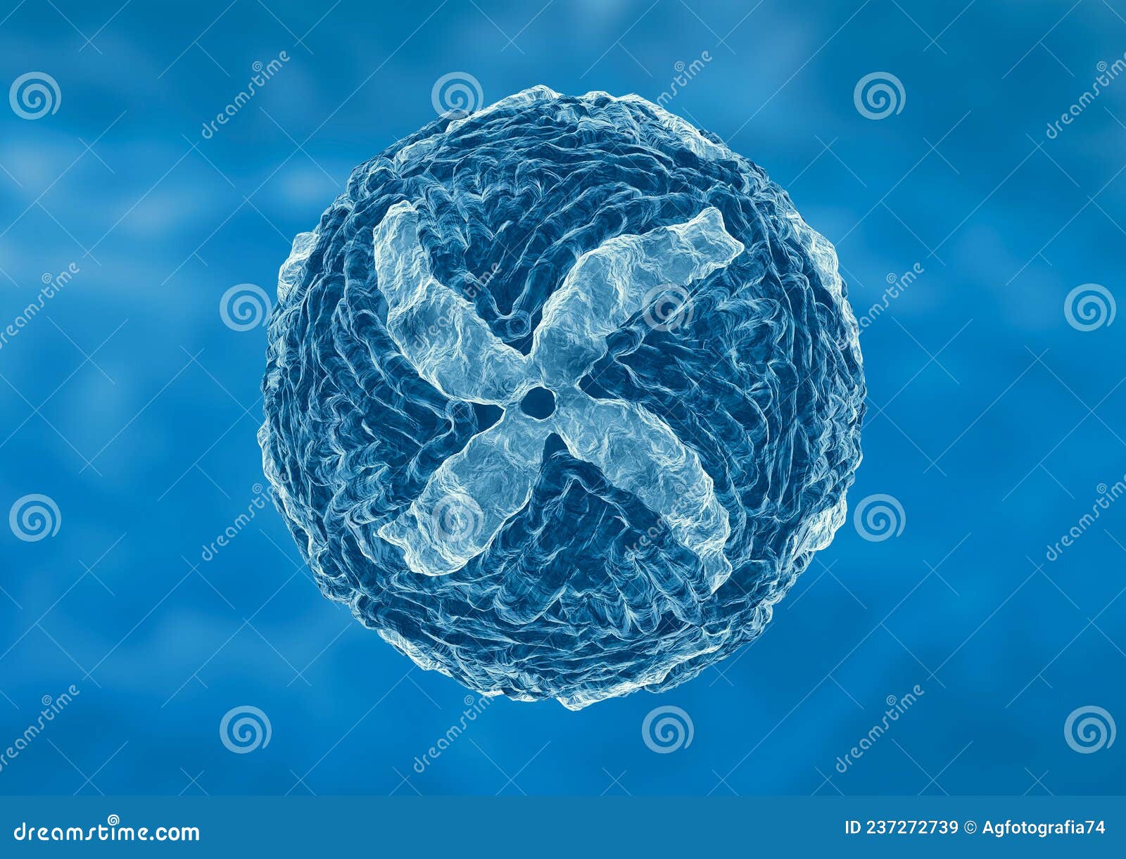 Microscopic View of the Dengue Virus Stock Illustration - Illustration ...