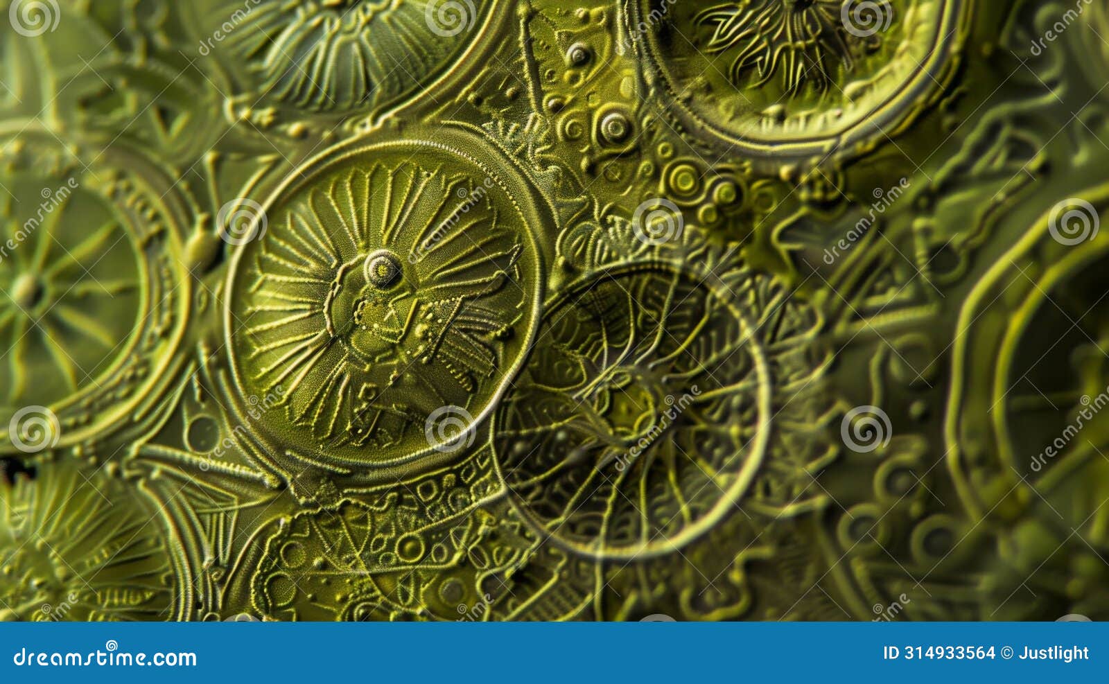 A Microscopic View of a Diatom a Type of Algae with a Distinctive ...