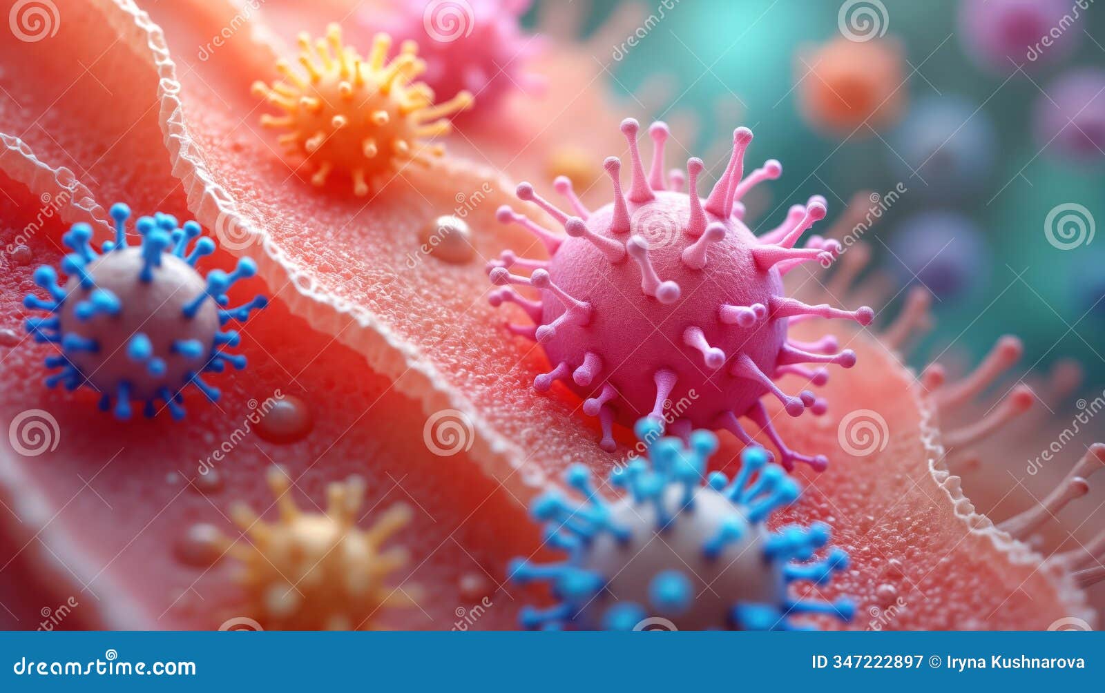 Microscopic View Displays Vibrant 3D-printed Skin Cells Thriving on ...