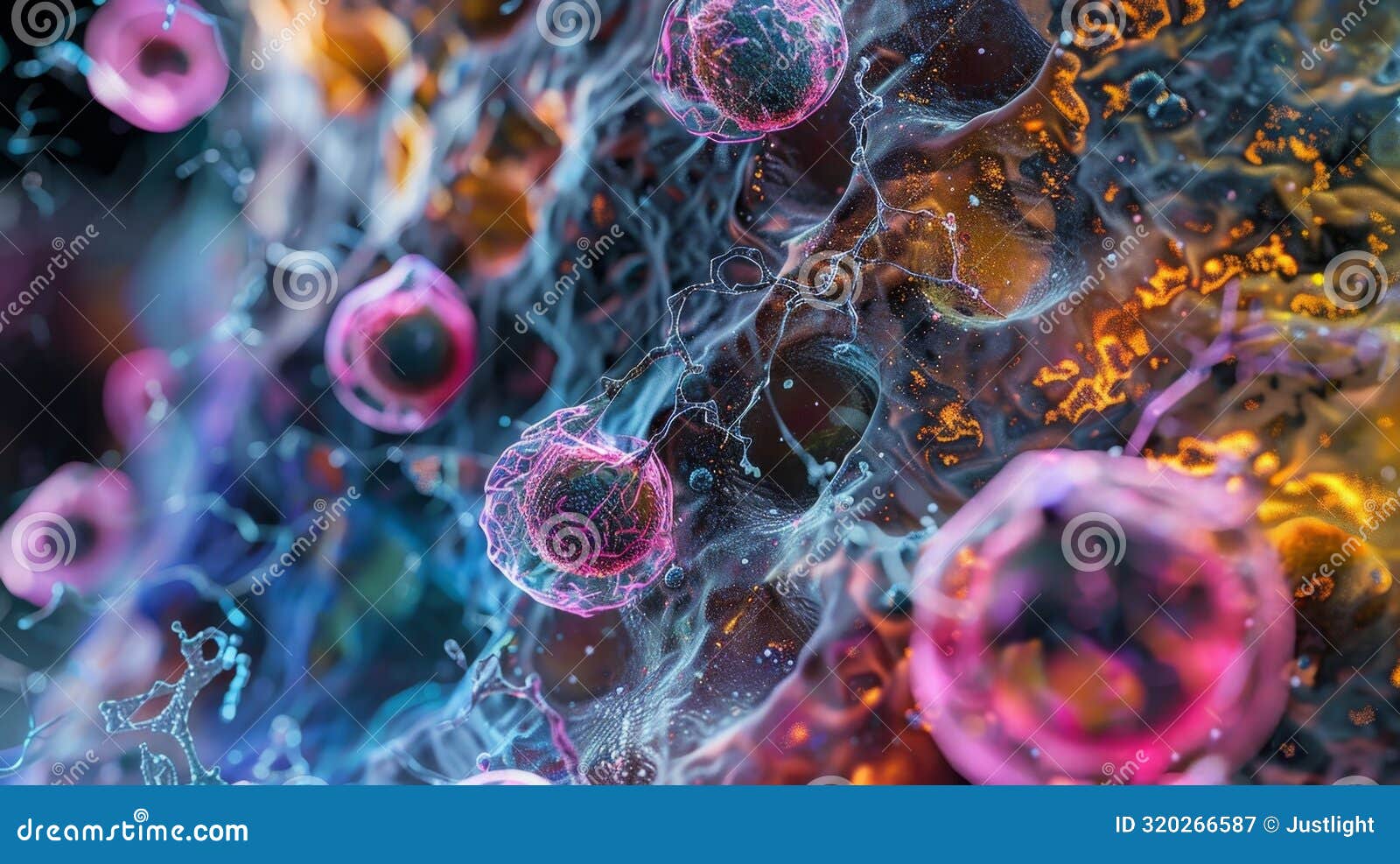A Microscopic View of a Glandular Network with Multiple Endocrine Cells ...