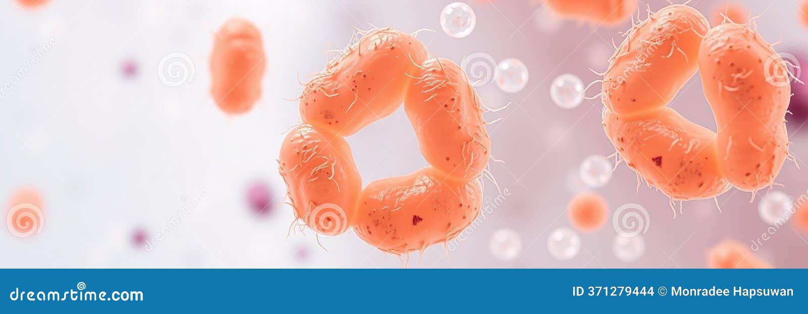 Microscopic View Of GramPositive Diplococci Bacteria Cellular ...