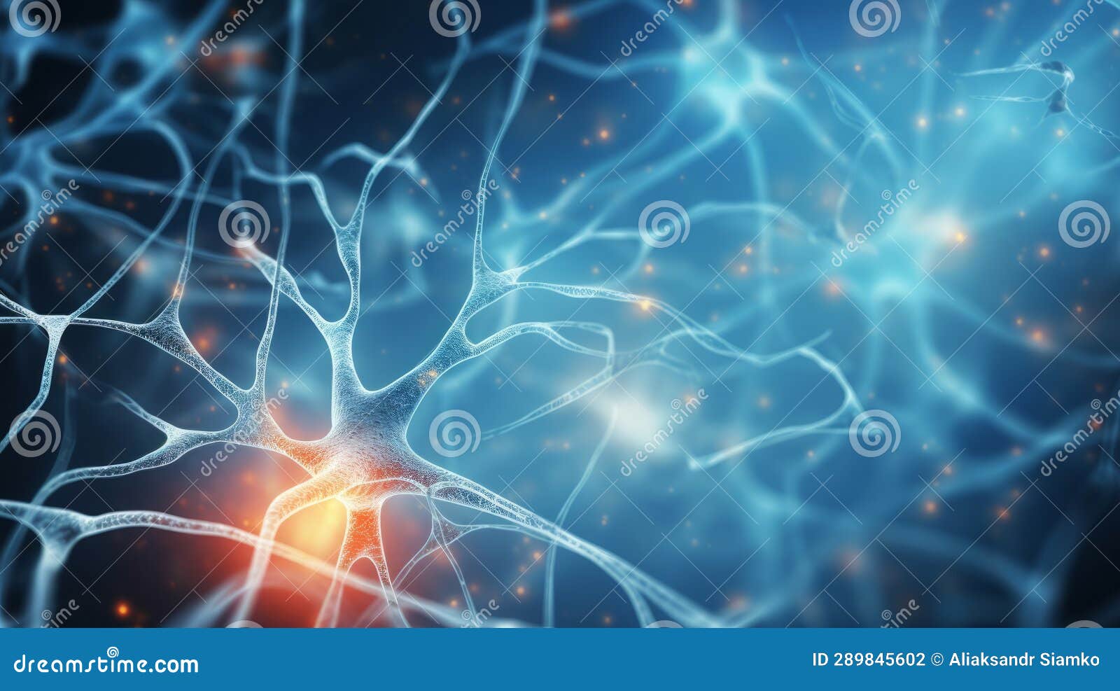 Microscopic View of Human Brain Neurons Stock Photo - Image of impulse ...
