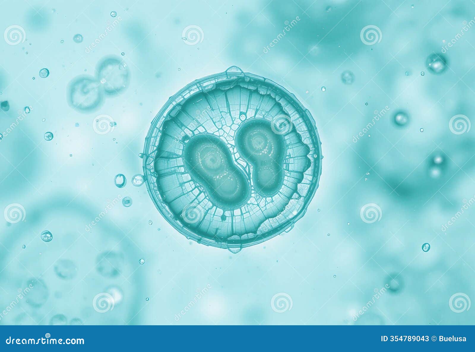 Microscopic View of a Human Embryo at an Early Developmental Stage ...