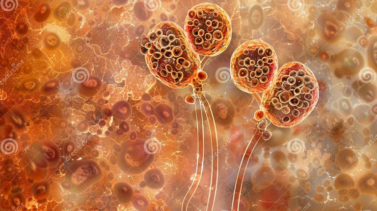 A Microscopic View of a Kidney with Multiple Small Stones Causing ...