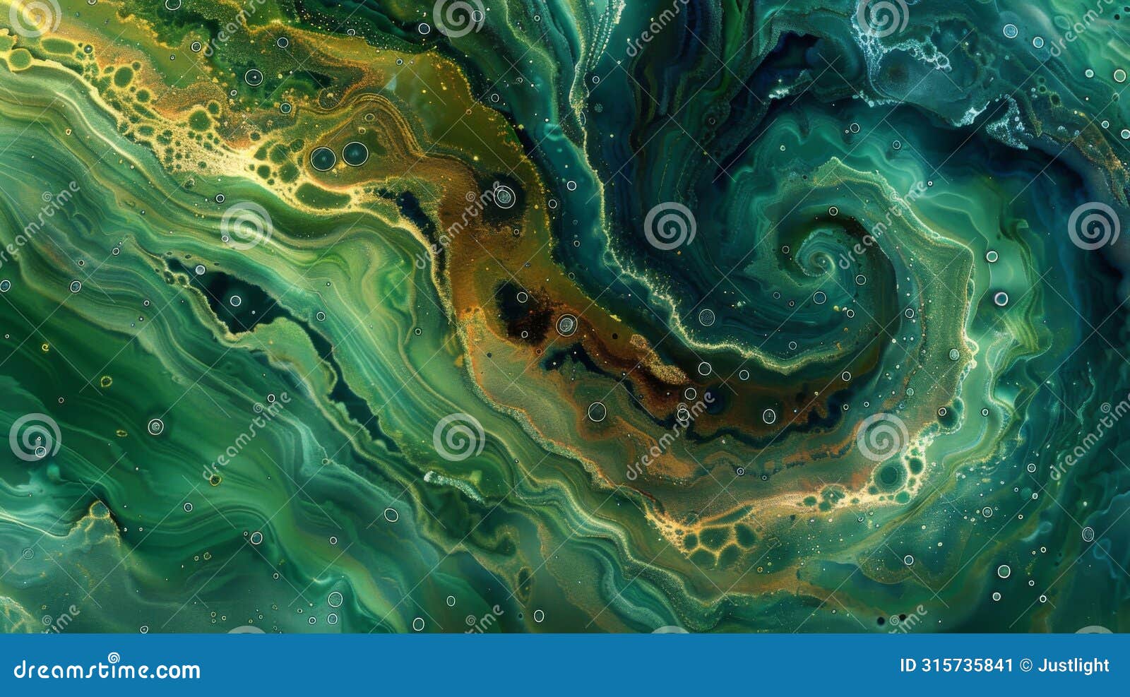 A Microscopic View of a Large Algal Bloom with Small S of Cells Forming ...