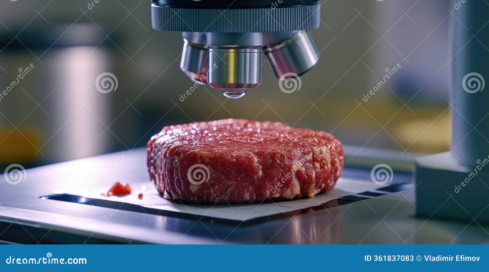 Microscopic View of Meat stock image. Image of microscope - 361837083