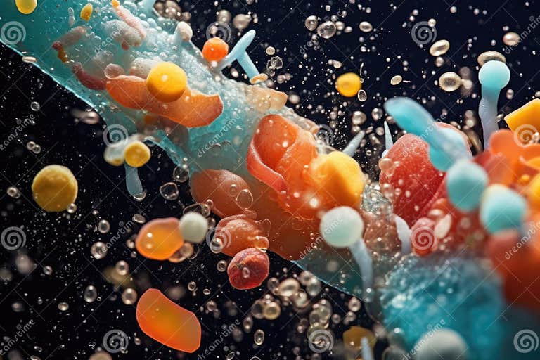 Microscopic View of Microplastic Particles in Cosmetic Products Stock ...
