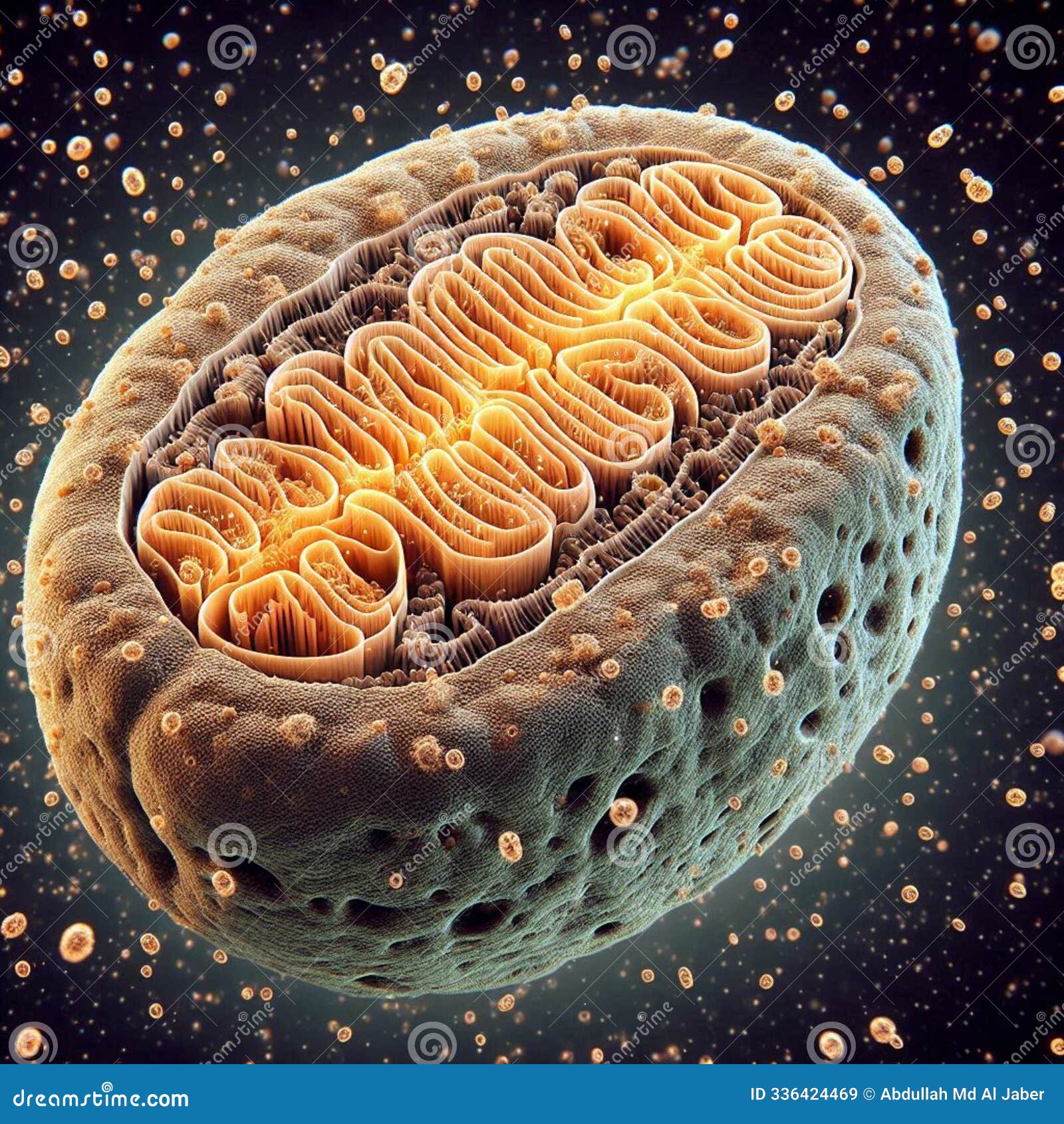 Microscopic View Of A Mitochondria Royalty-Free Stock Photography ...