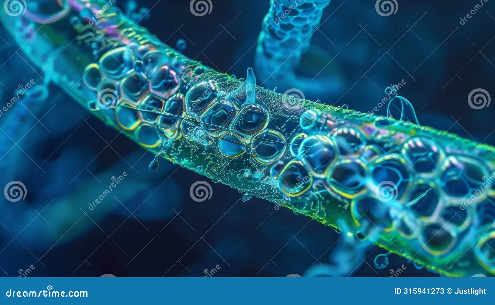 Microscopic View of a Nematodes System Highlighting the Complex Network ...