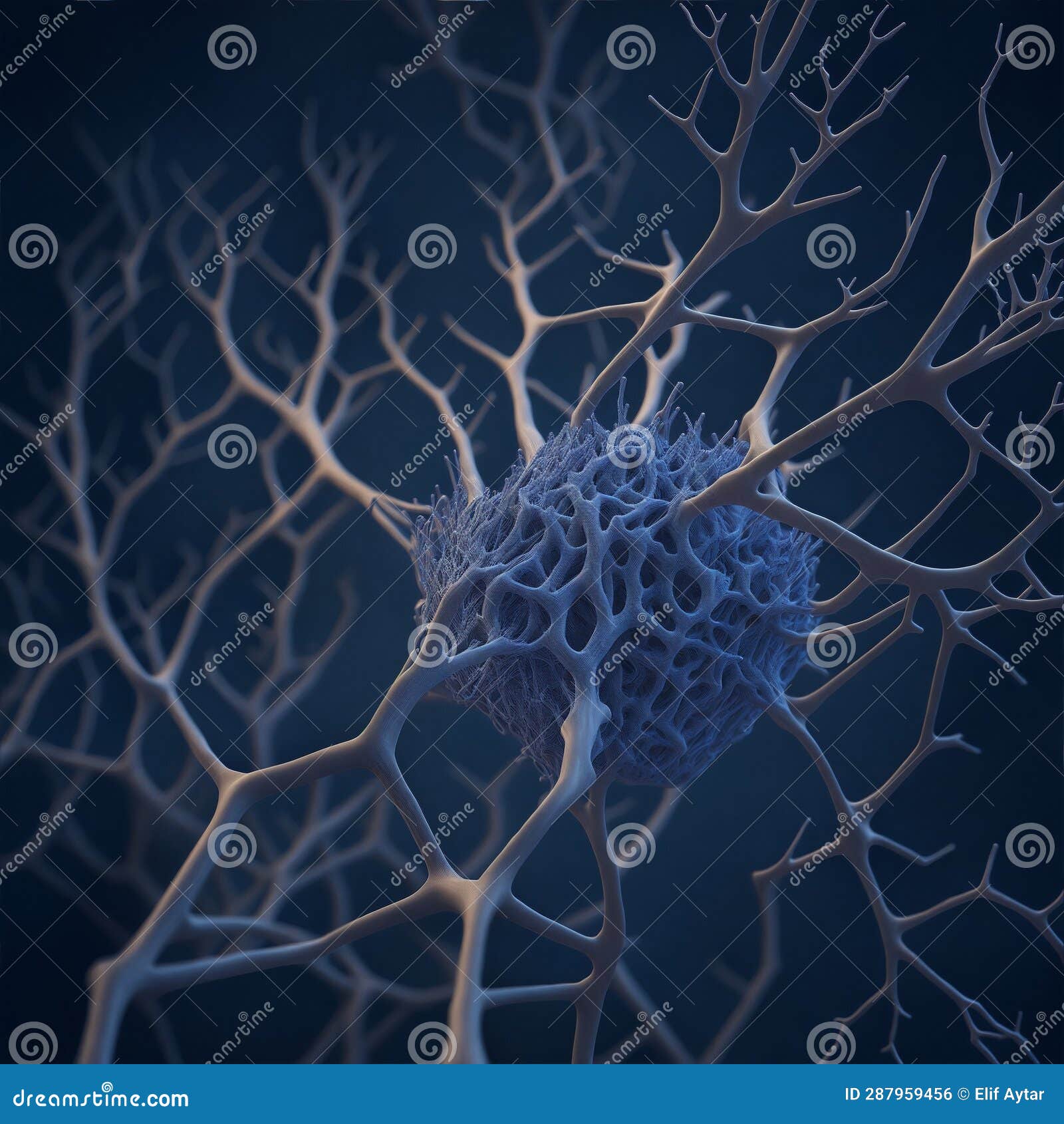 Microscopic View of Neural Network Brain Cells, Human Nervous System ...