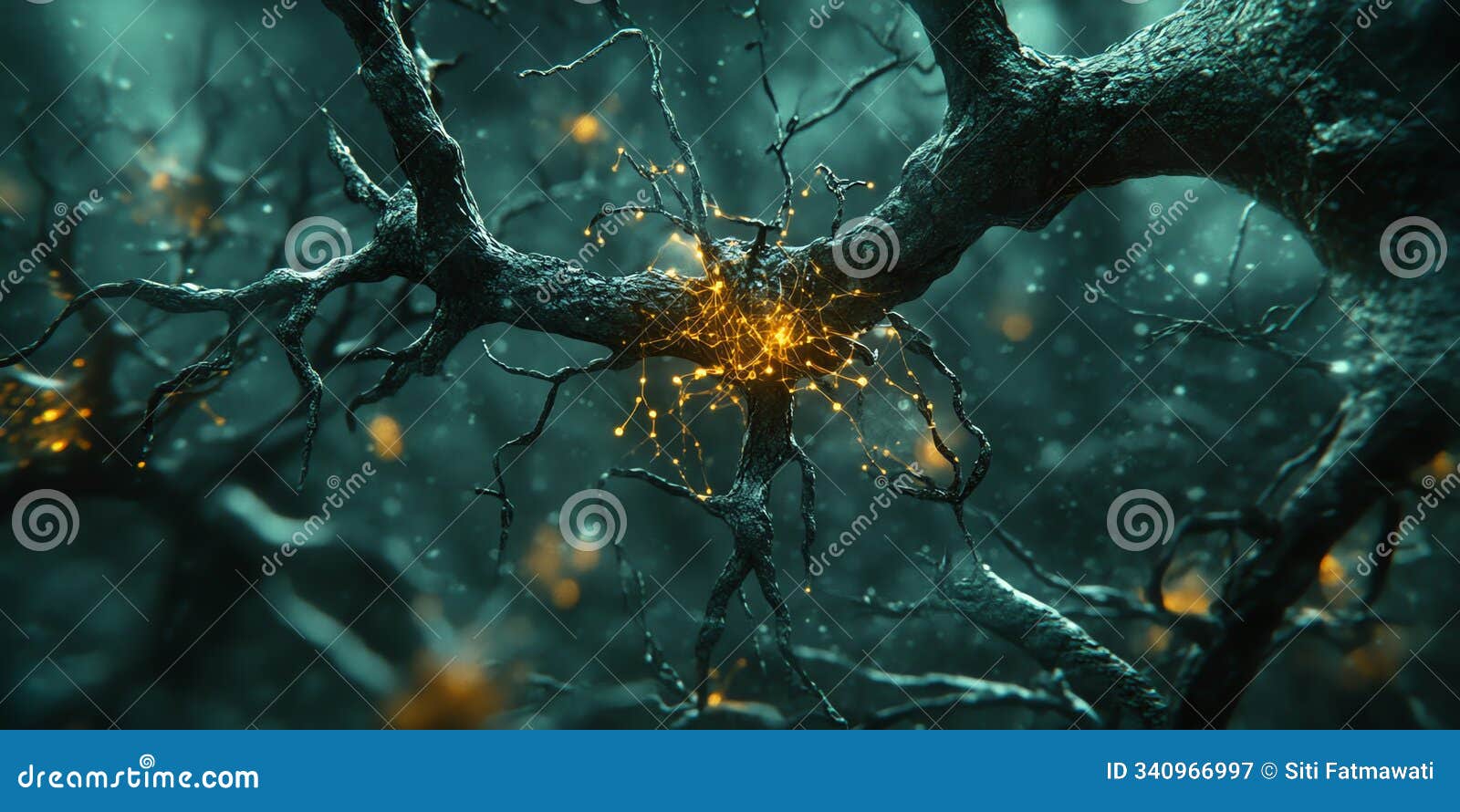 A Microscopic View of a Neuron with Glowing Synapses Firing Stock ... A Microscopic View of a Neuron with Glowing Synapses Firing Stock ...