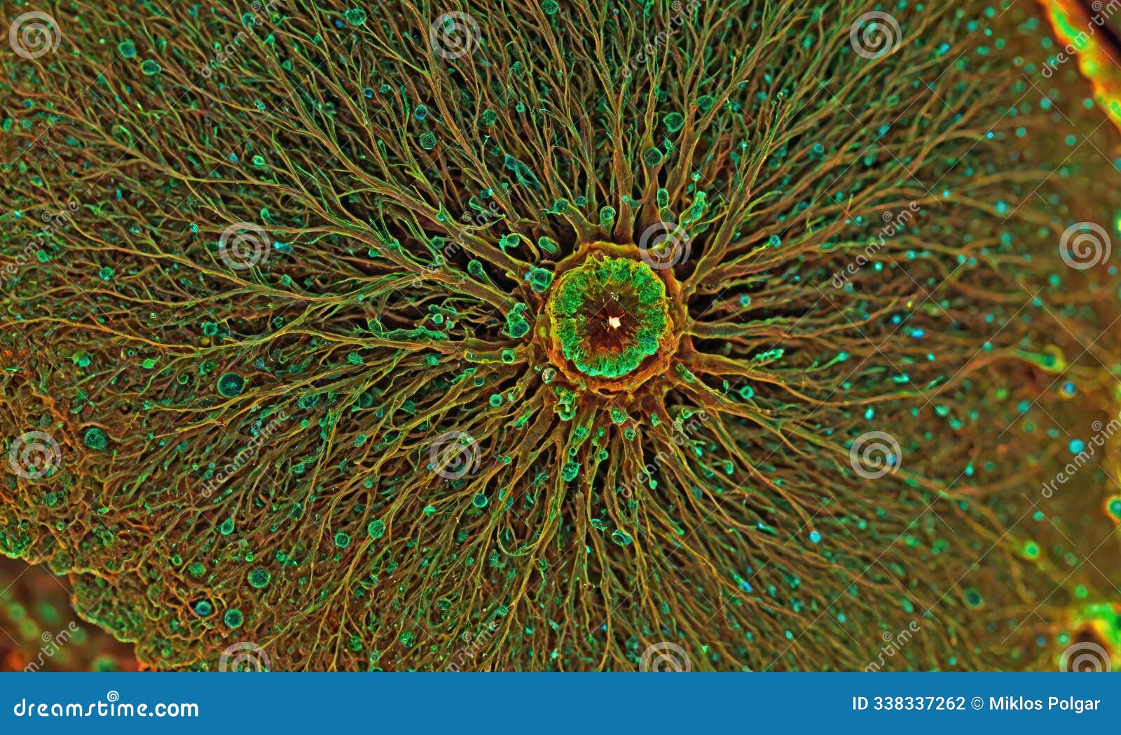 A Microscopic View of a Neuron with Its Intricate Network of Dendrites ...