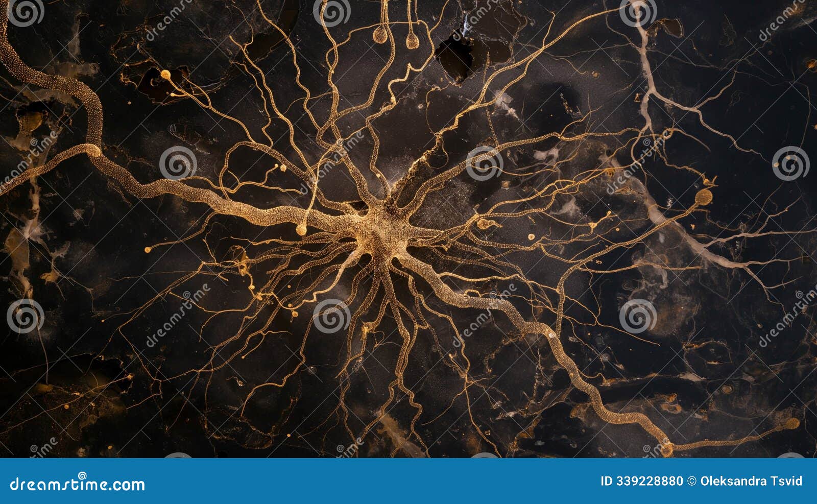 Microscopic View of a Neuron, Revealing the Complex Network of ...