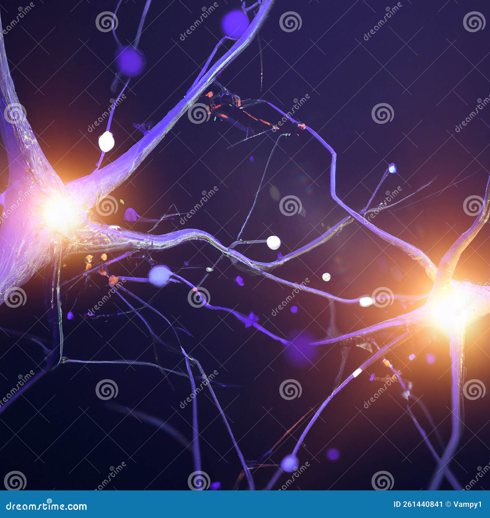 Microscopic View Of Neurons. Brain Connections. Synapses. Communication ...